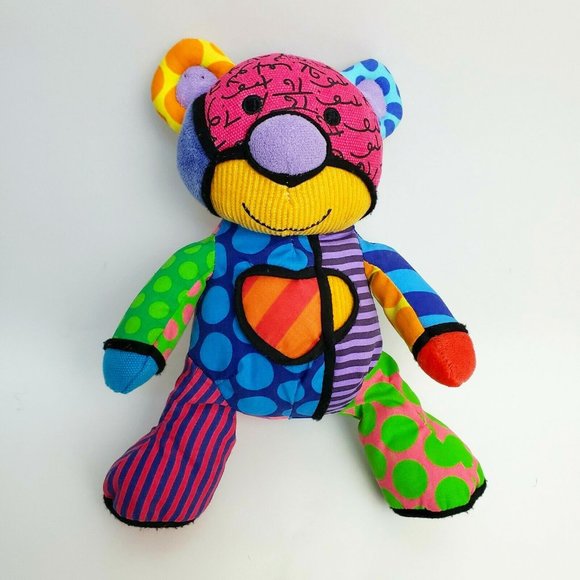 Britto | Toys | Romero Britto Pop Plush Enesco Tallulah 20 Heart Teddy ...